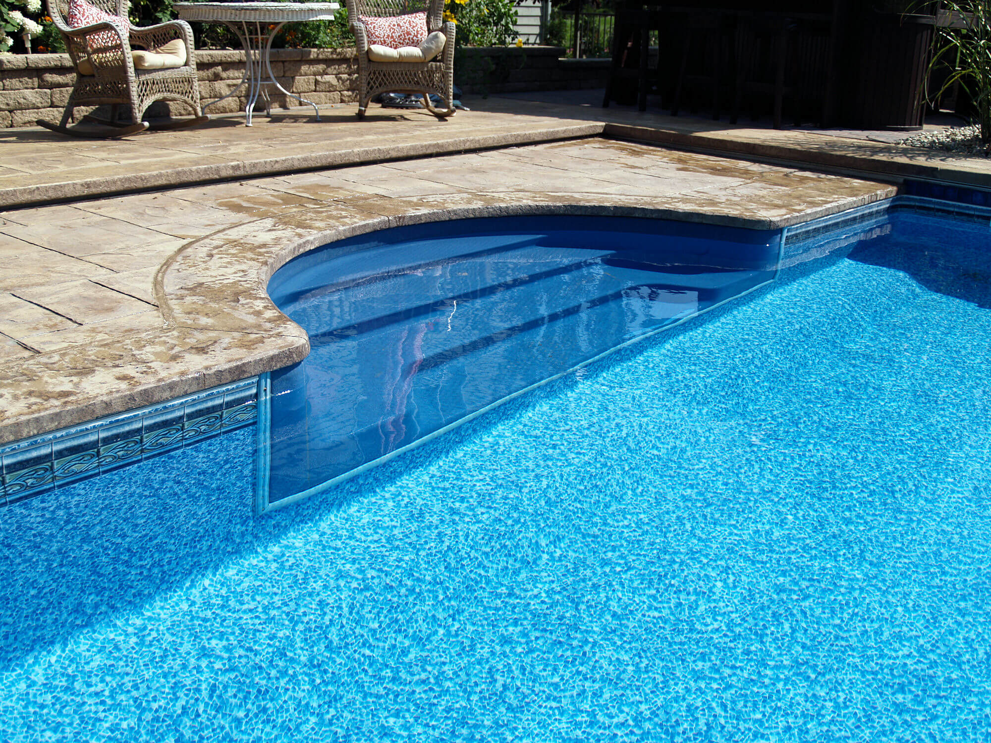 Pool entry can be customized to match your backyard design plans. (96 ...