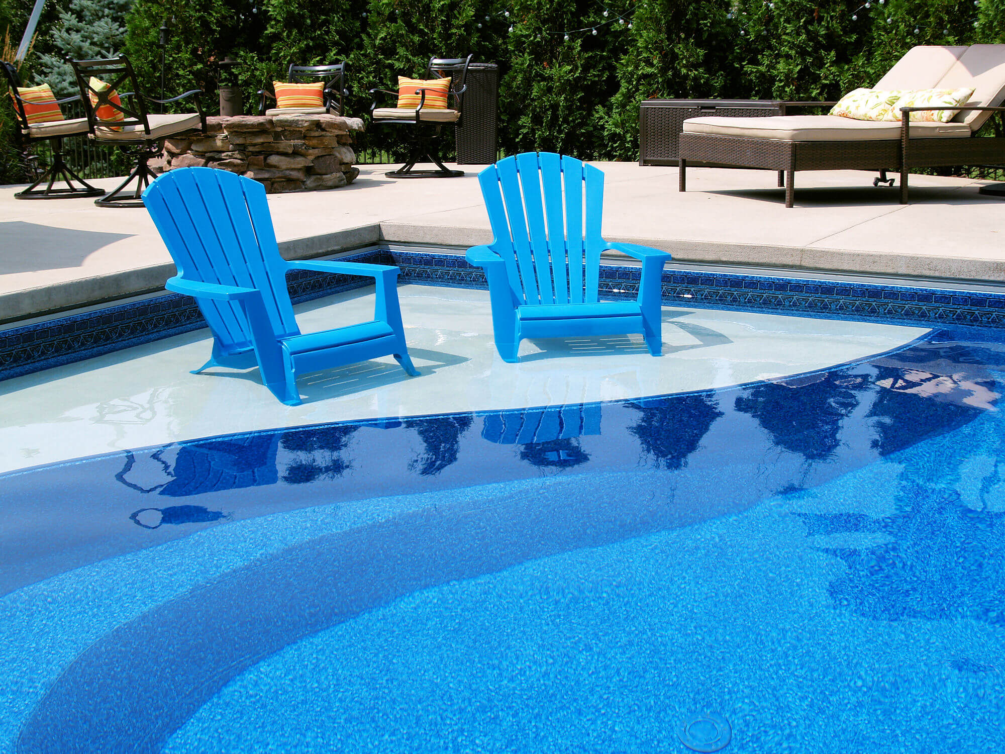 Enjoy the sun from your custom swim platform! (82) - Arvidson Pools and ...